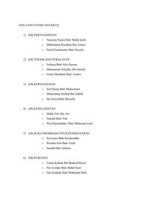 KERTAS KERJA PROGRAM SAINS SUKAN | DOCX