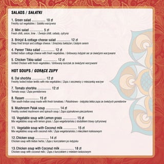 Namasteindia menu | PDF