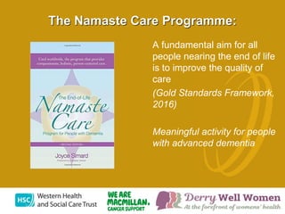 Namaste Project presentation Maria Magee | PDF | Eldercare | Family and ...