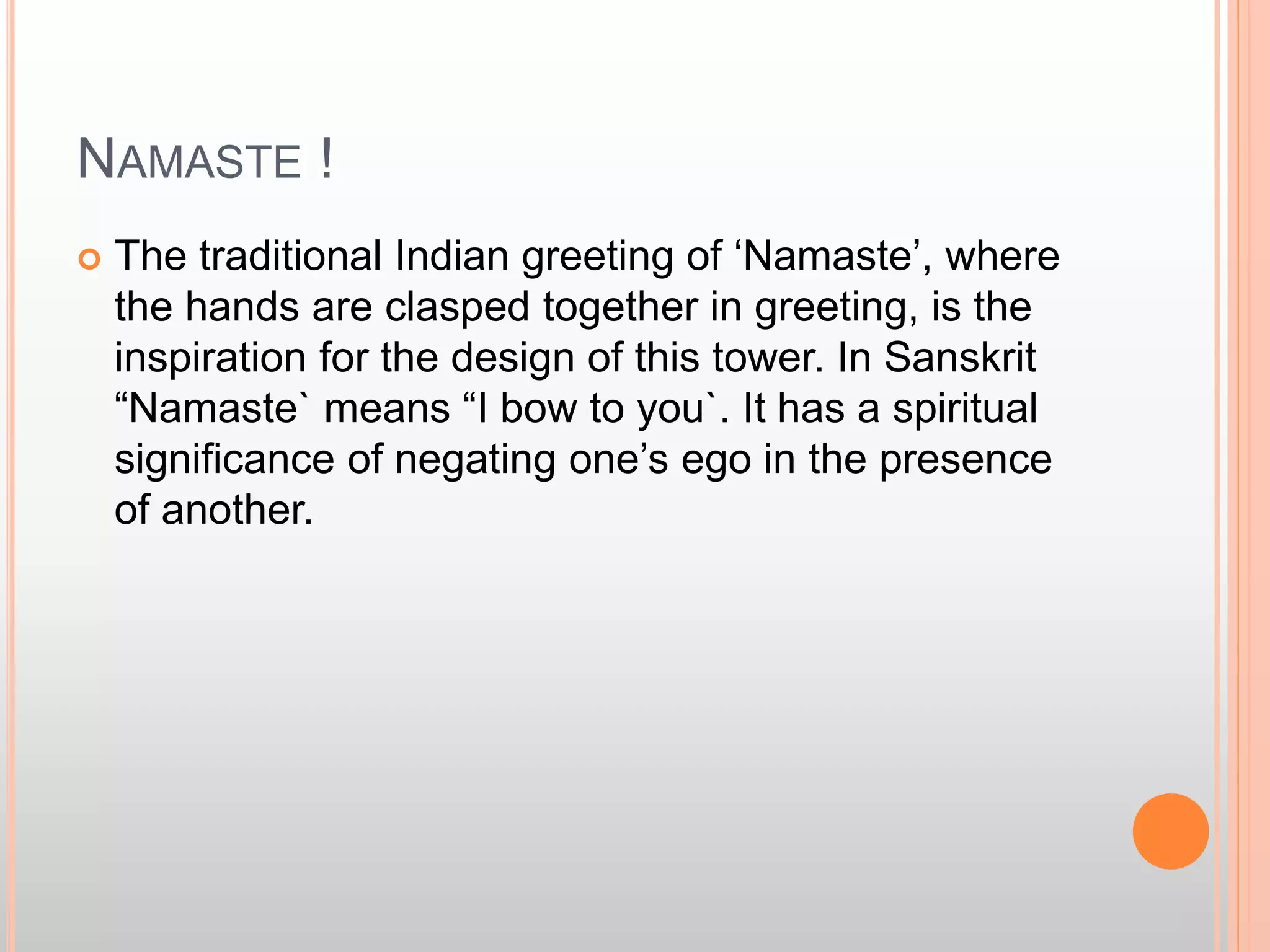 Namaste tower final ppt | PPTX