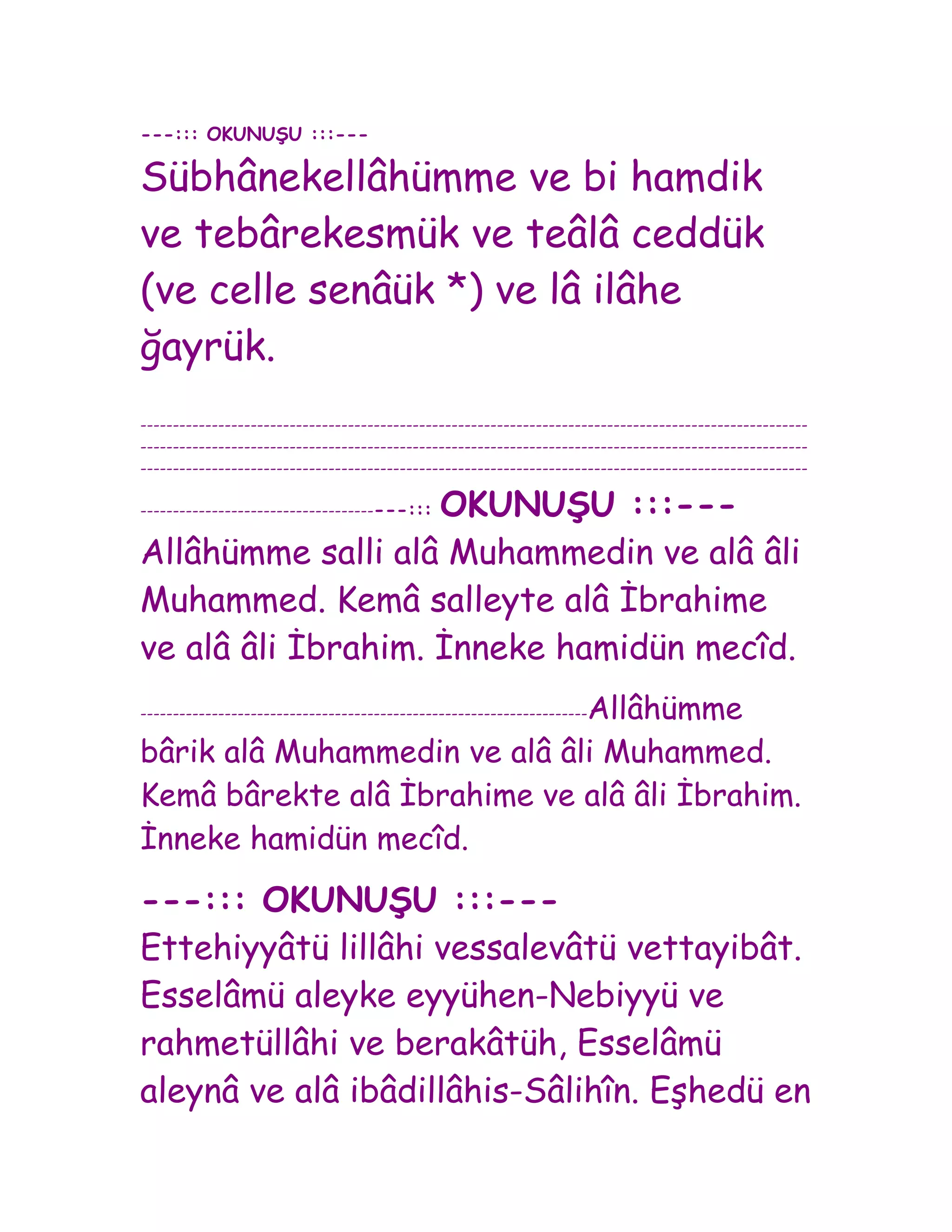 Namaz Dualari | RTF