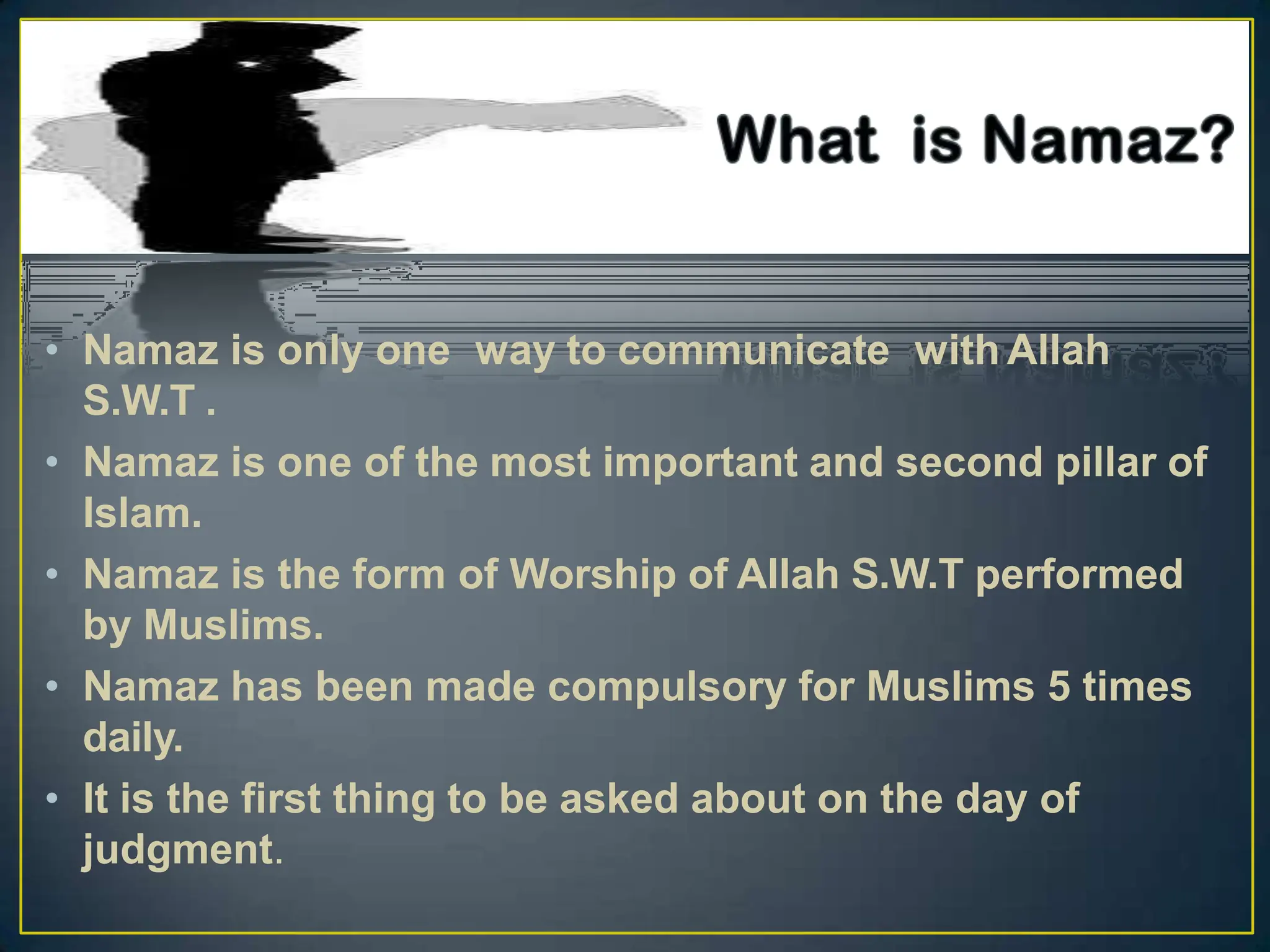 namaz ppt by salar m tariq.pptx,preaparad by salar | PPTX