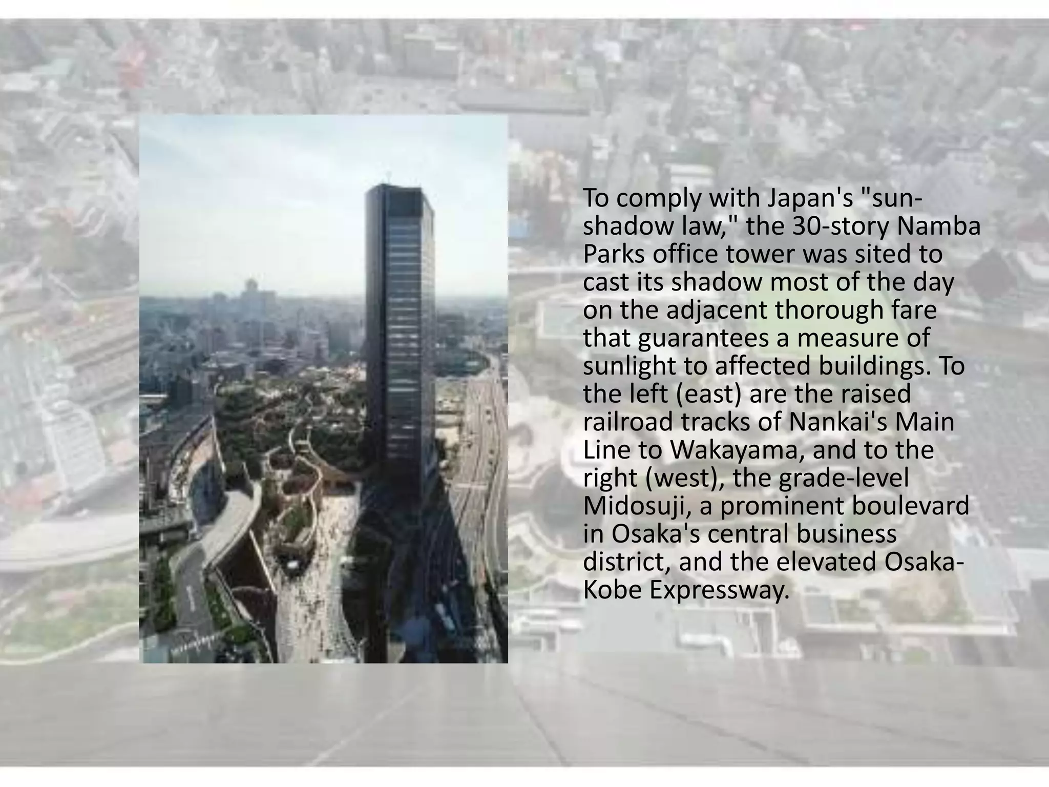 Namba parks, Osaka, Japan | PPTX