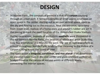 Namba parks, Osaka, Japan | PPTX