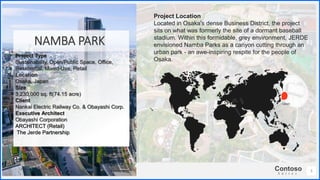 Namba park shopping complex | PPTX