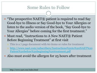 Nambudripad’s allergy elimination technique (naet) | PPTX | Allergies ...