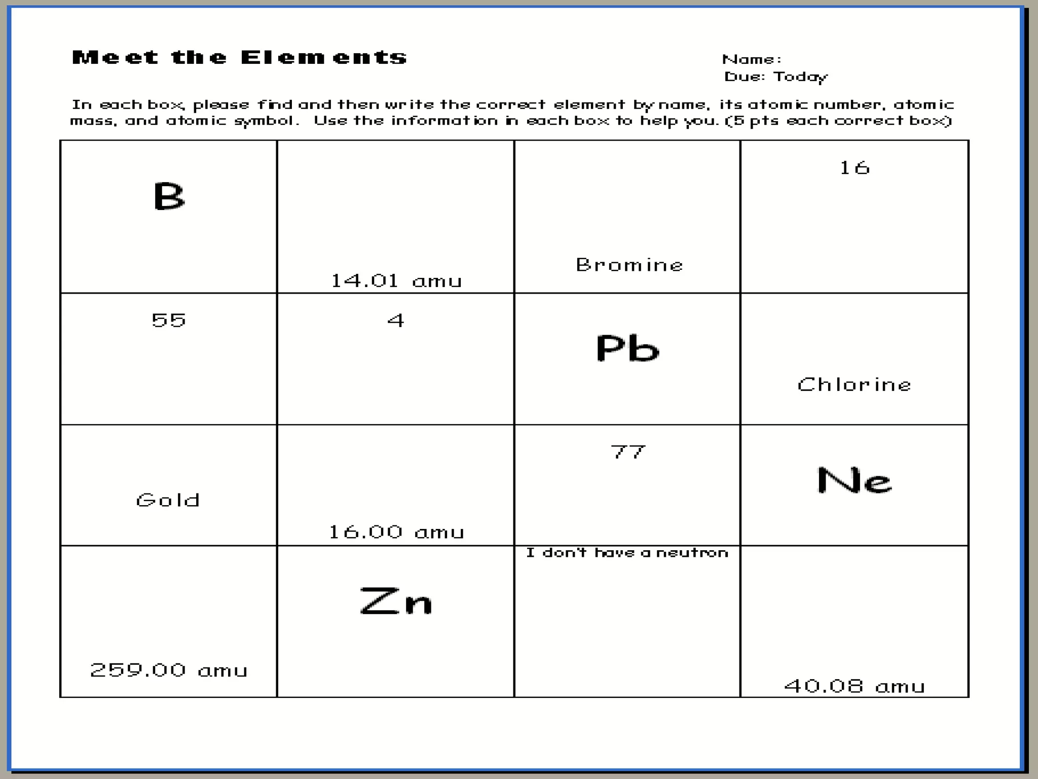 Name that Element on the Periodic Table of the Elements Quiz Game | PPTX