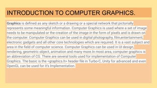 topic_- introduction of computer graphics. | PPT