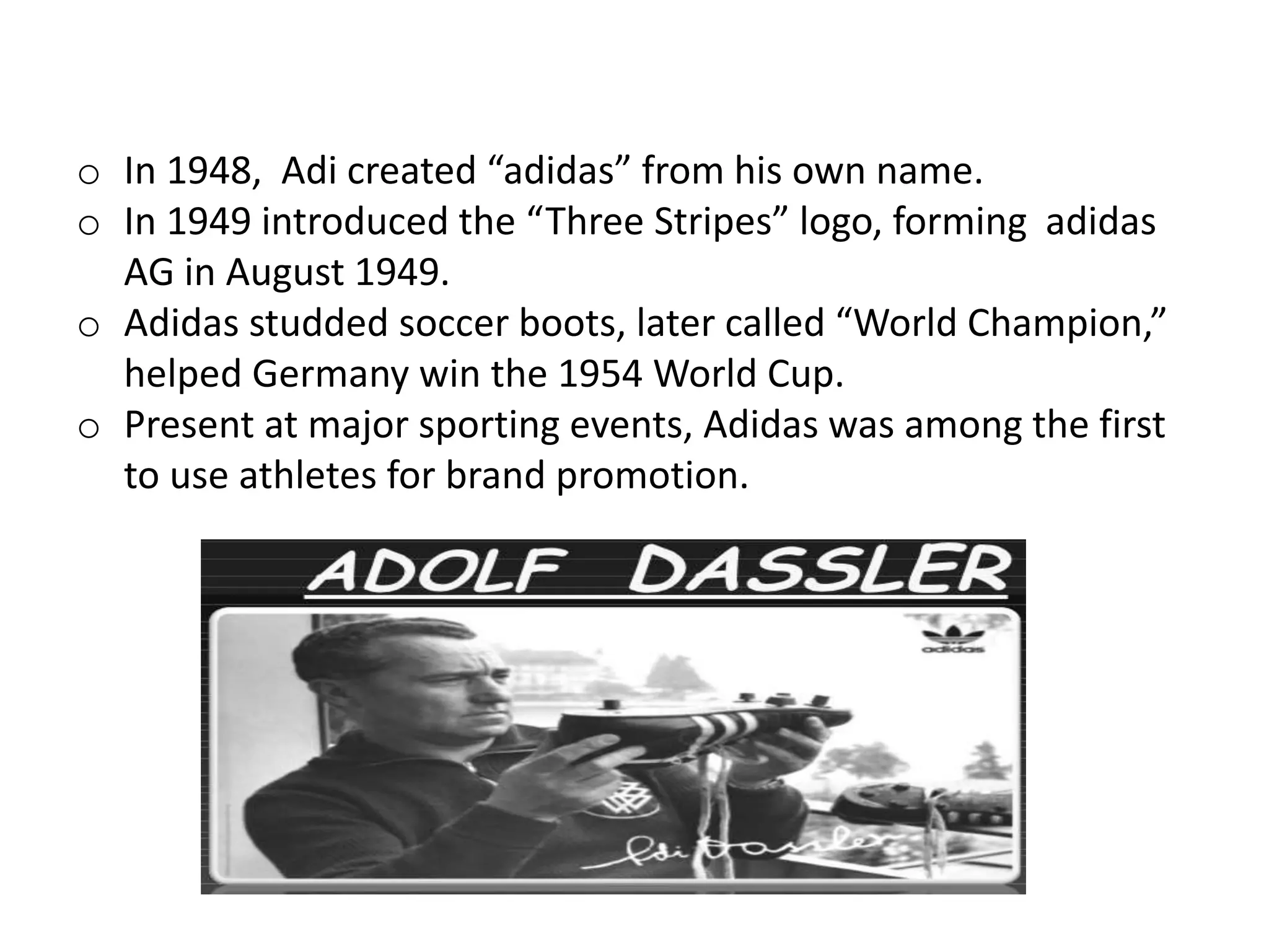 presentation on adidas, | PPTX
