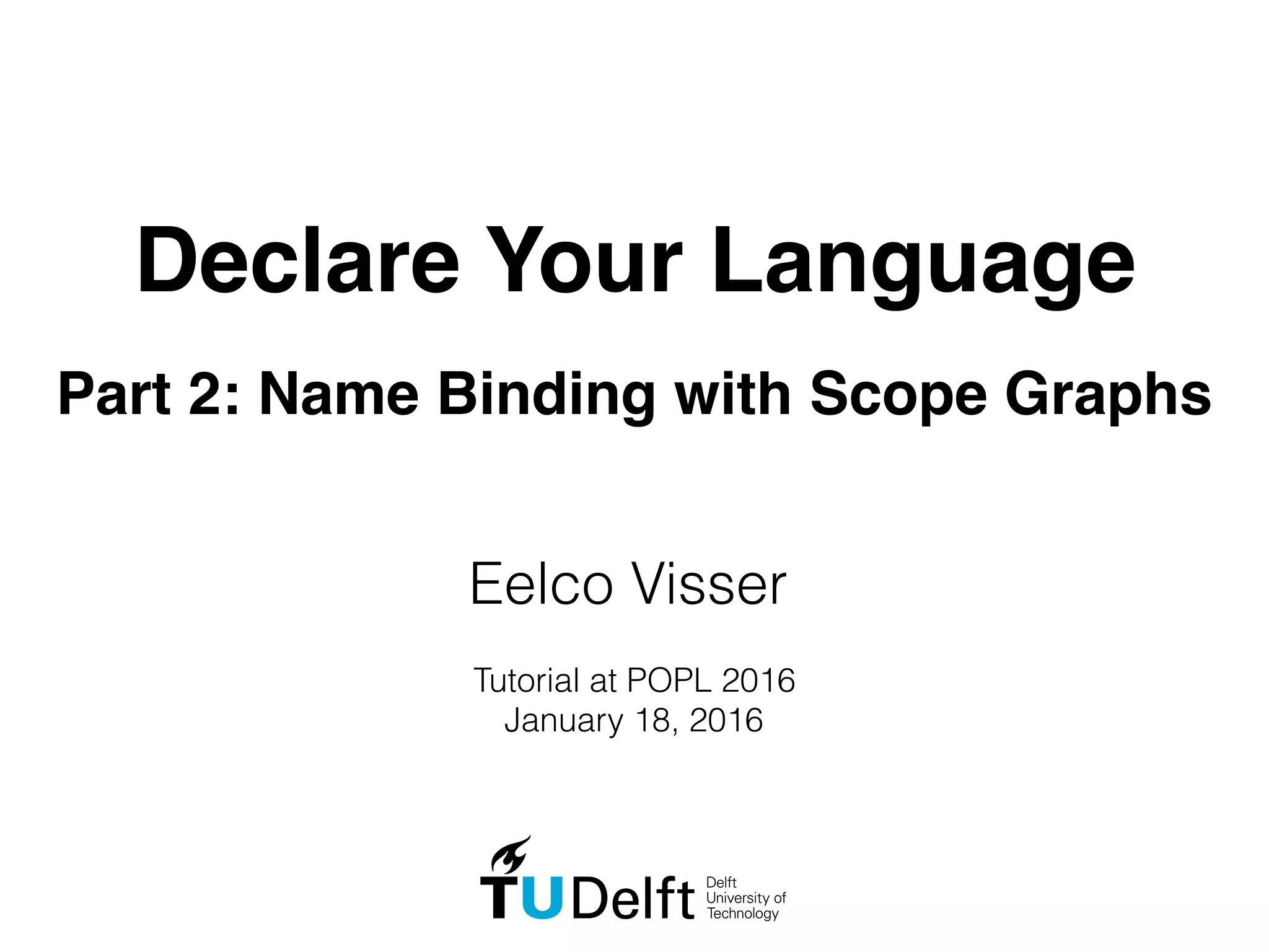 Name binding with scope graphs | PPT