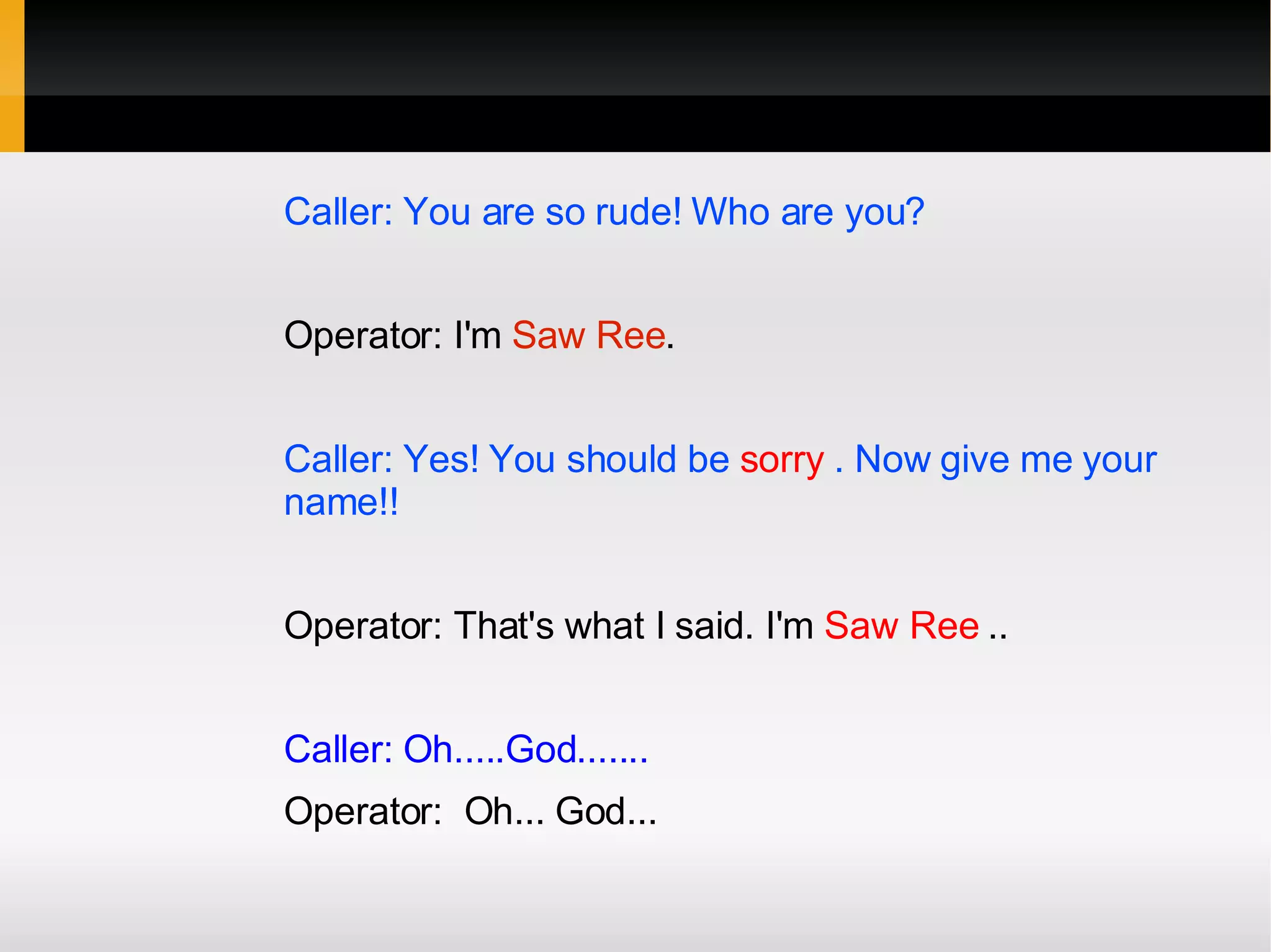 Name Confusion | ODP