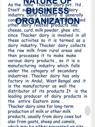 THACKER DAIRY | PPTX