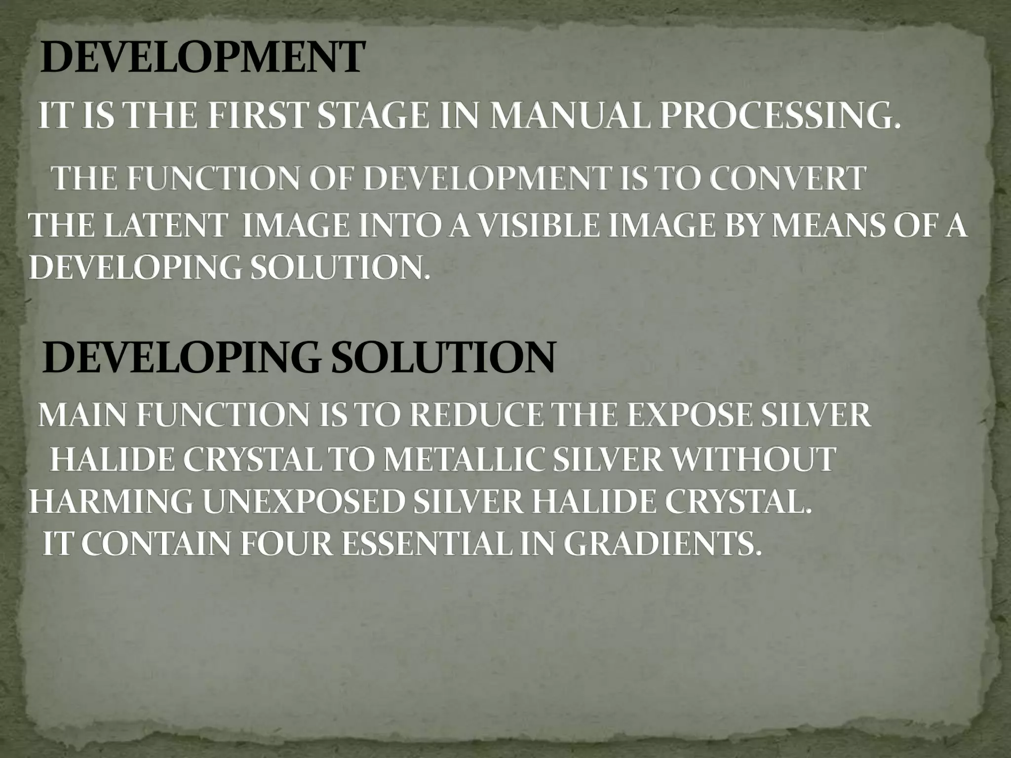 MANUAL PROCESSING | PPTX