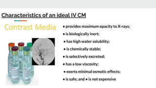 TITLE -Radiopaque contrast media/PHARMACEUTICAL CHEMISTRY | PDF