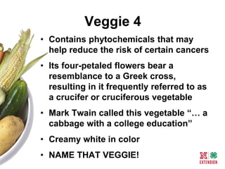 Name That Veggie: Test Your Vegetable IQ | PPTX