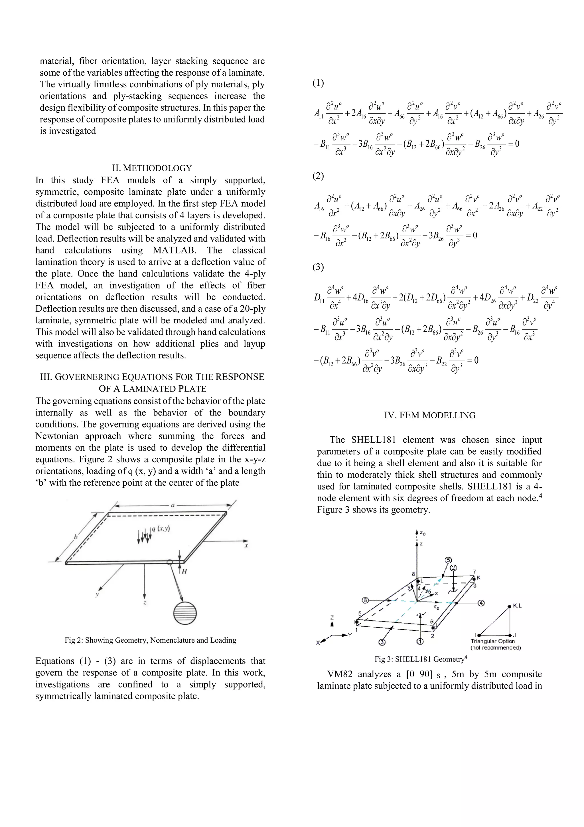 Design and analysis of laminated composite plates using MATLAB | PDF