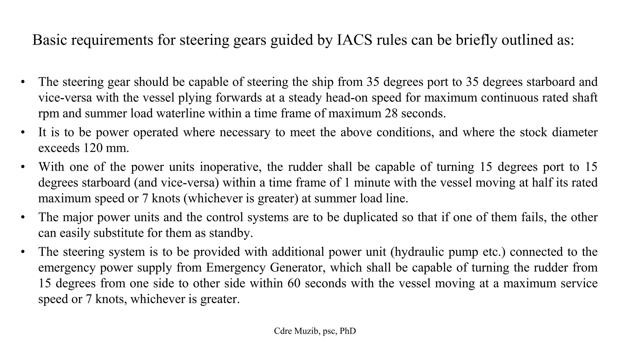 Name 409 marine engineering ii steering system | PDF