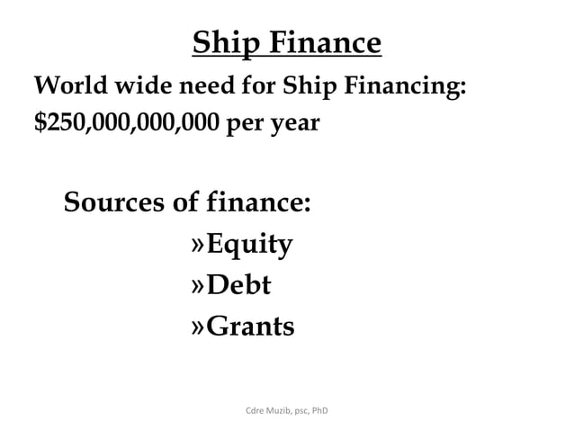 Name 457 maritime economics and management ship finance | PDF | Stocks ...
