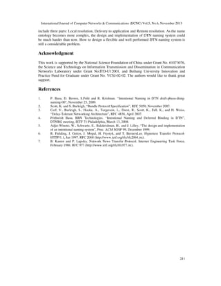 Name a naming mechanism for delay disruption tolerant network | PDF ...