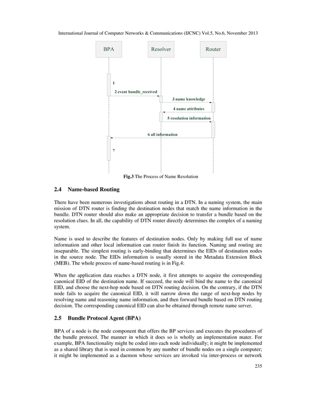 Name a naming mechanism for delay disruption tolerant network | PDF | Databases | Computer ...