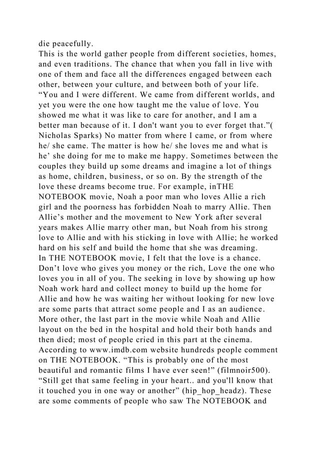 Name Ayat FathallaProfessor Rebecca LawsonCourse English 11.docx | Romance | Genres