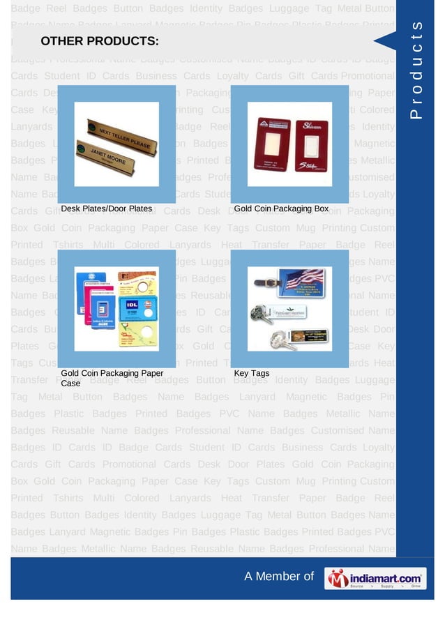 Basic Visual Id Technologies, Mumbai, Promotional Items | PDF