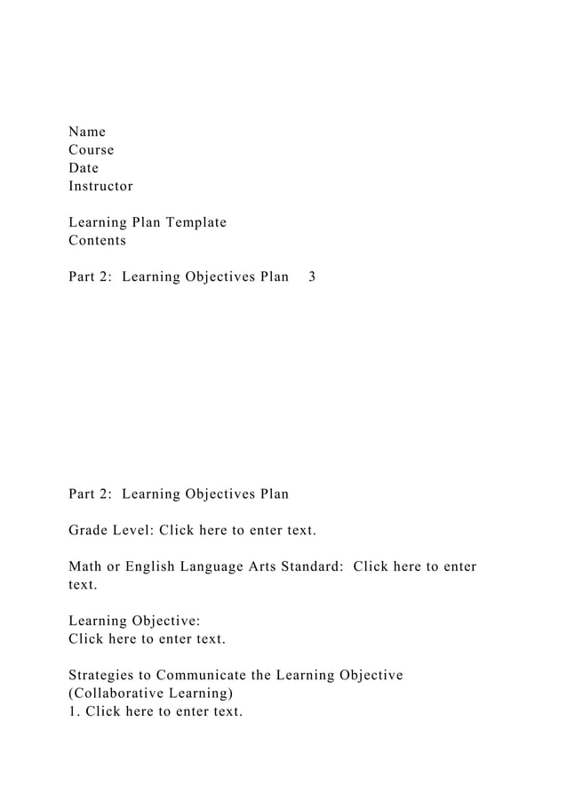 NameCourseDateInstructorLearning Plan TemplateConten.docx