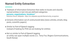 Named Entity Recognition from Online News | PPT