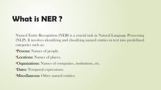 Named Entity Recognition (NER) for Telugu.pptx