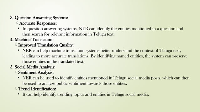 Named Entity Recognition (NER) for Telugu.pptx