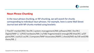 Named entity recognition (ner) with nltk | PPTX