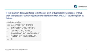 Named entity recognition (ner) with nltk | PPTX