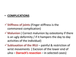 Named fractures of forearm ,wrist &and hand | PPTX