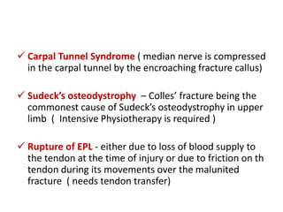 Named fractures of forearm ,wrist &and hand | PPTX