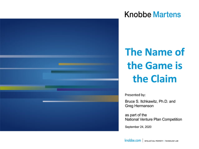 The Name of the Game is the Claim | PPT