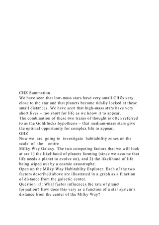 Name Habitable Zones – Student GuideExercisesPlease r.docx