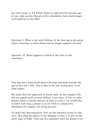 Name Habitable Zones – Student GuideExercisesPlease r.docx