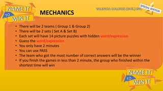 NAME IT TO WIN IT- SET A. fun activitypptx | PPTX