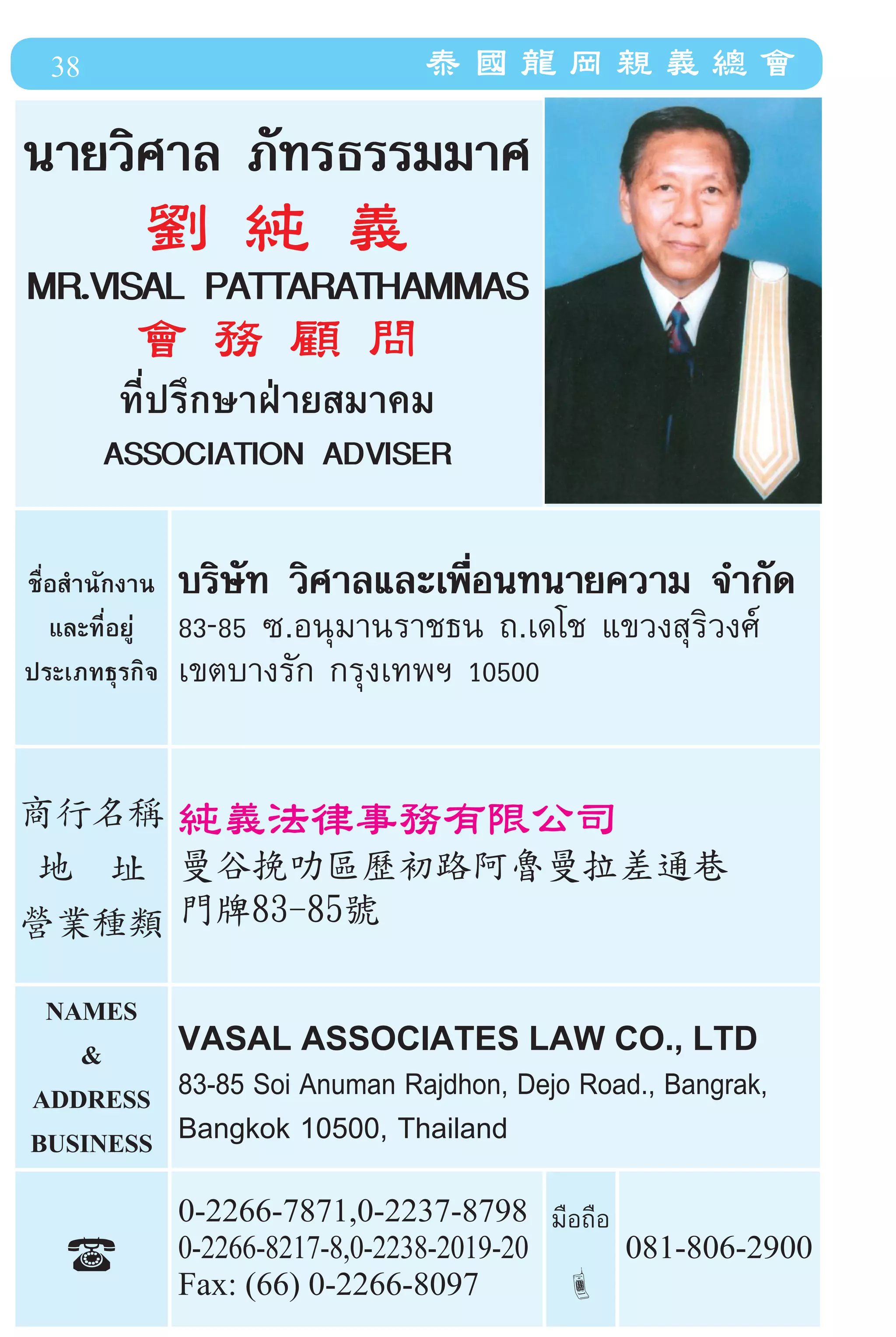 รายชื่อสมาชิก Thai Lung Kong | PDF