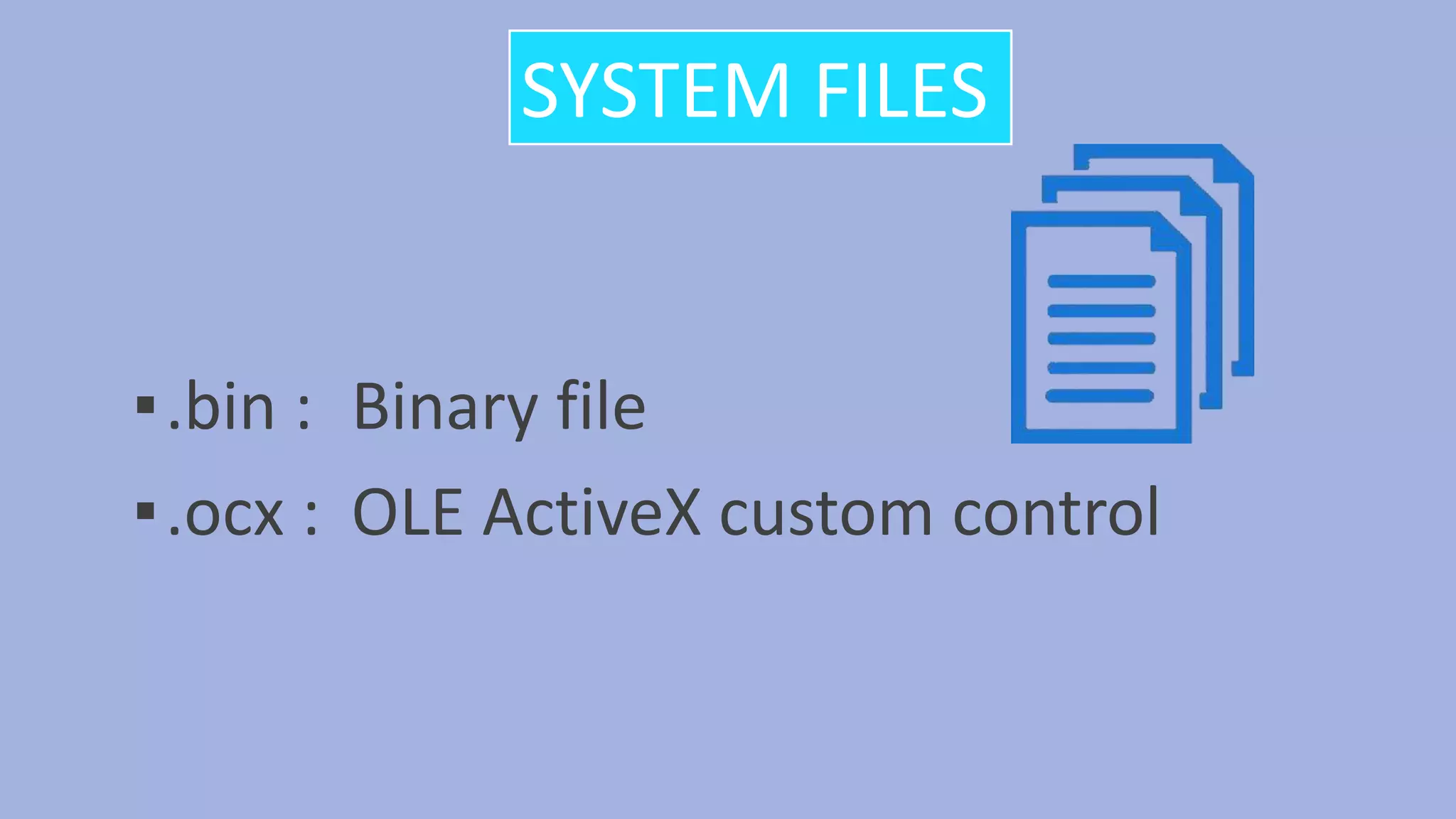 List of Files Format | PPTX