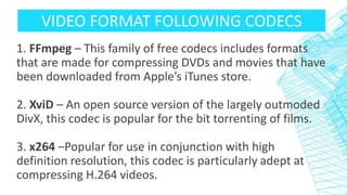 List of Files Format | PPTX | Digital Audio | Computer Software and ...