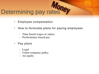 basic factors to determining pay rates | PPT