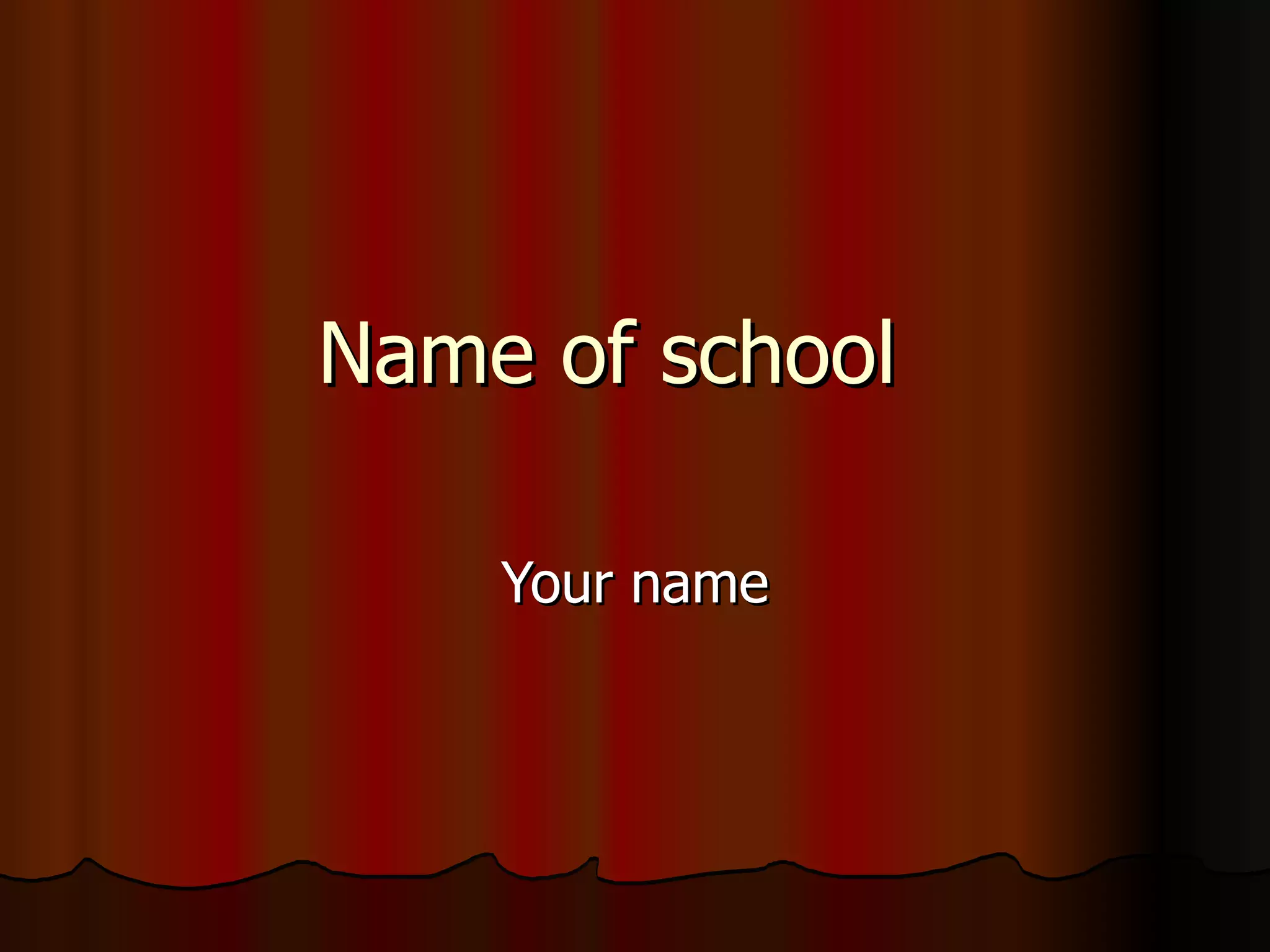 My chosse of school | PPT