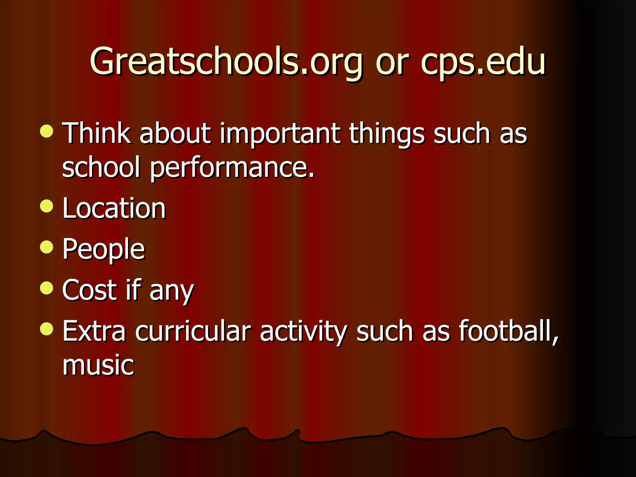 My chosse of school | PPT