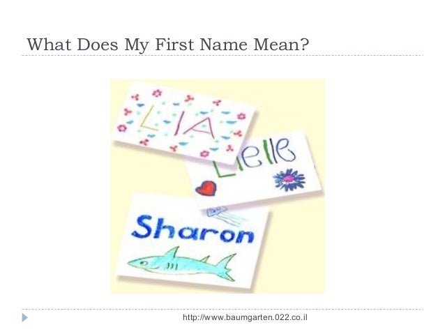 Meaning of First Names