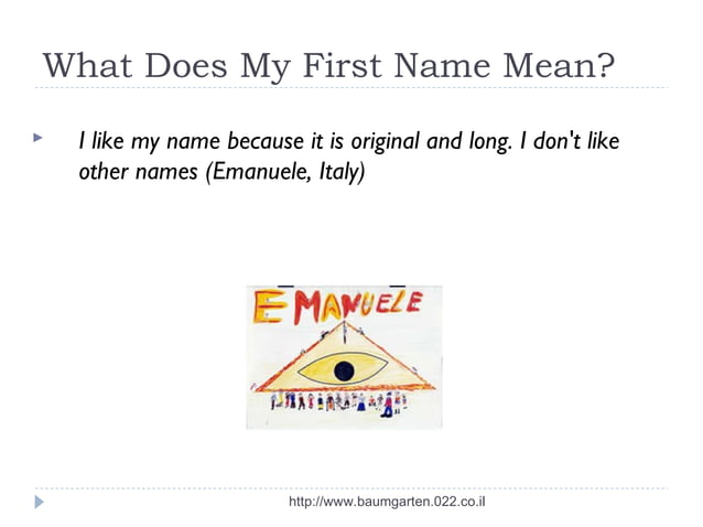 What Does My First Name Mean? | PPT