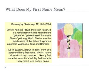 What Does My First Name Mean? | PPT