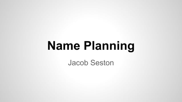 Names | PPT