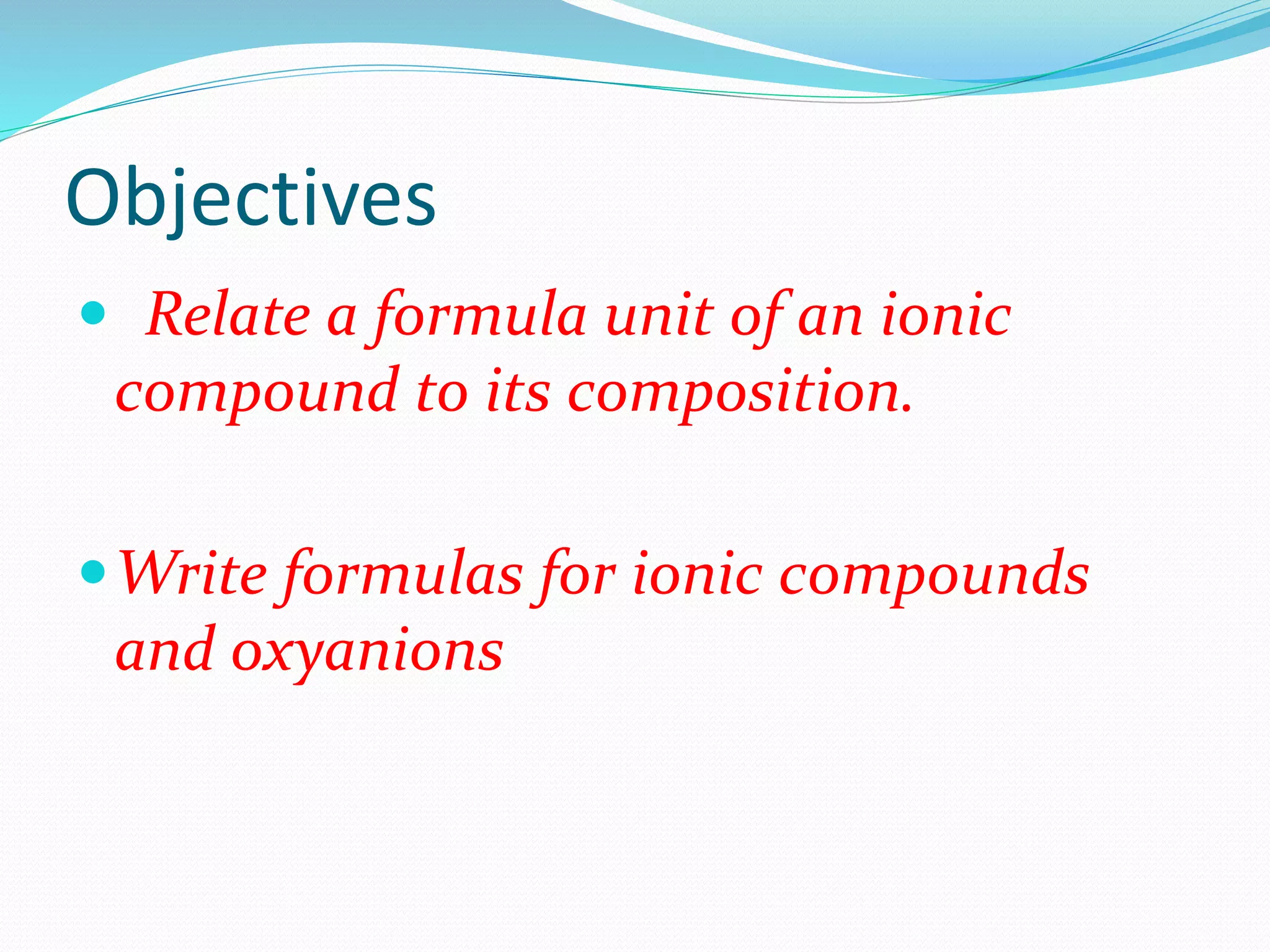 Names and formulas of ionic compounds | PPTX