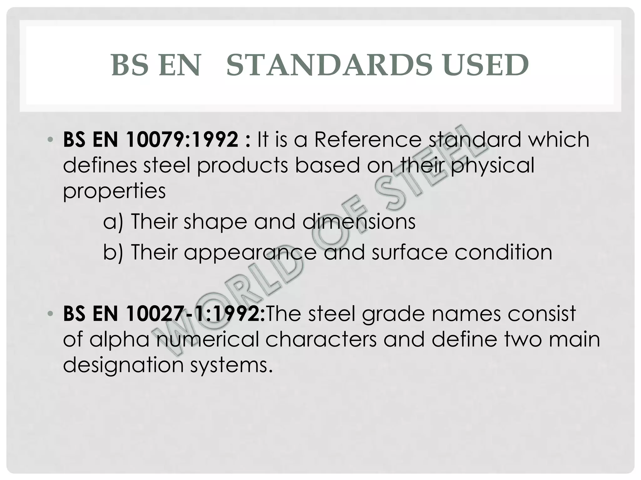 Steel Naming Conventions | PPTX